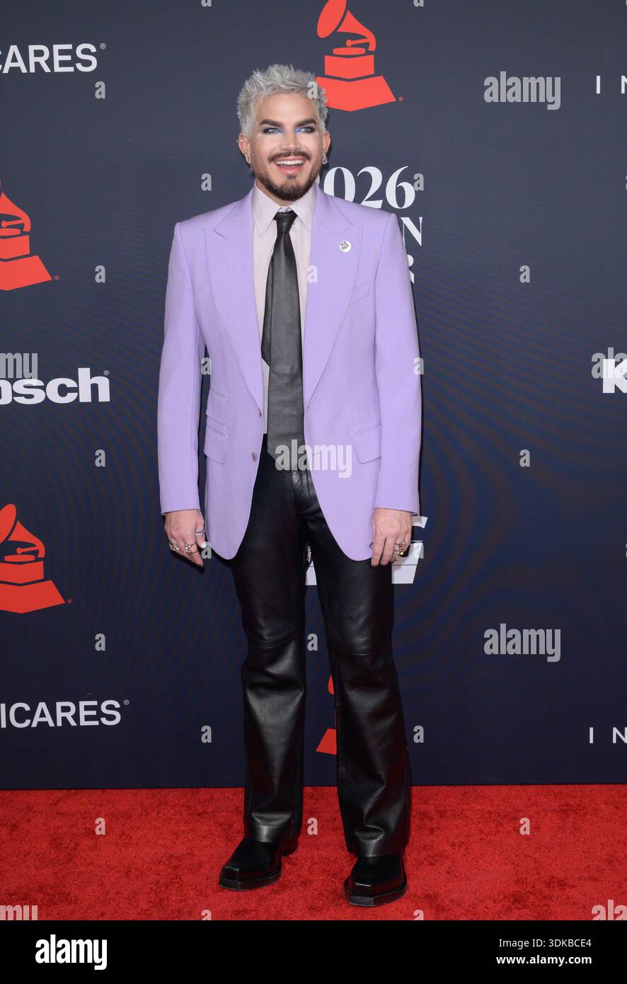 LOS ANGELES, USA. January 30, 2026: Adam Lambert at the MusiCares 2026 ...