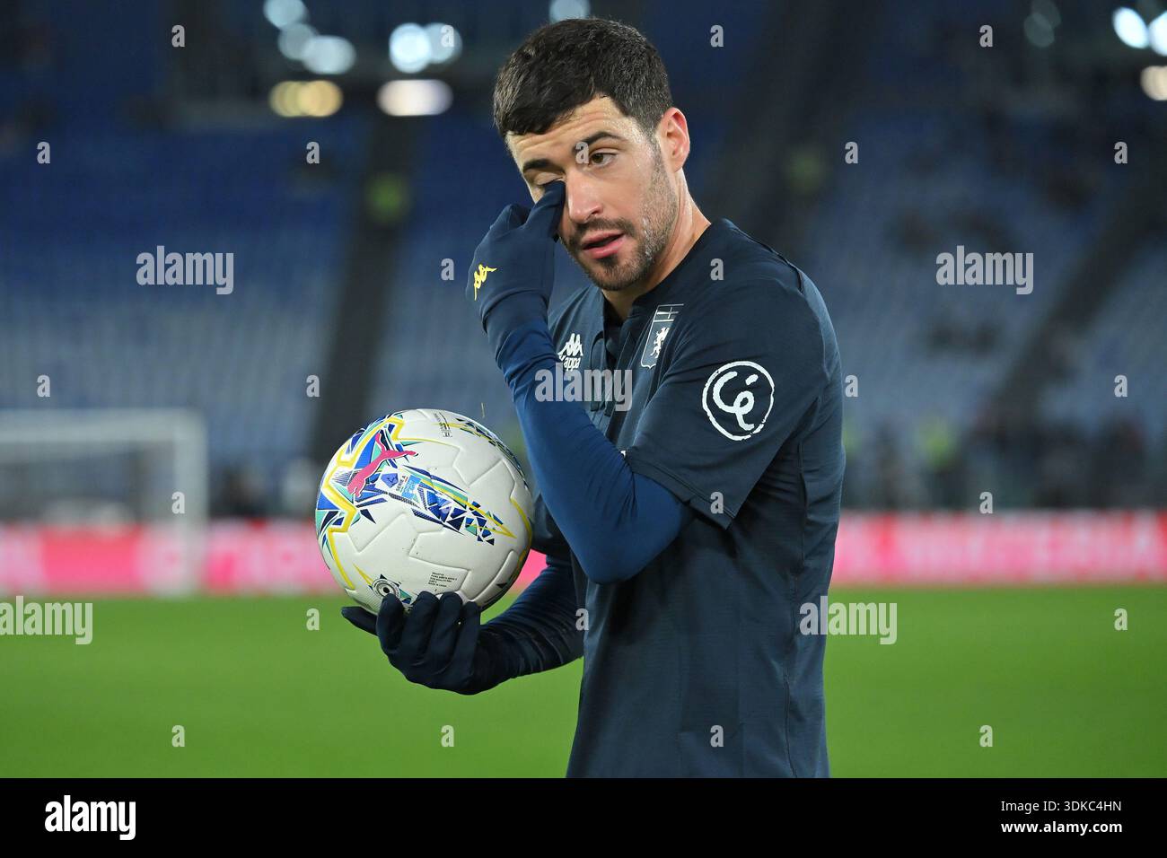 Martin Aaron of Genoa during the serie A Enilive match between SS Lazio ...