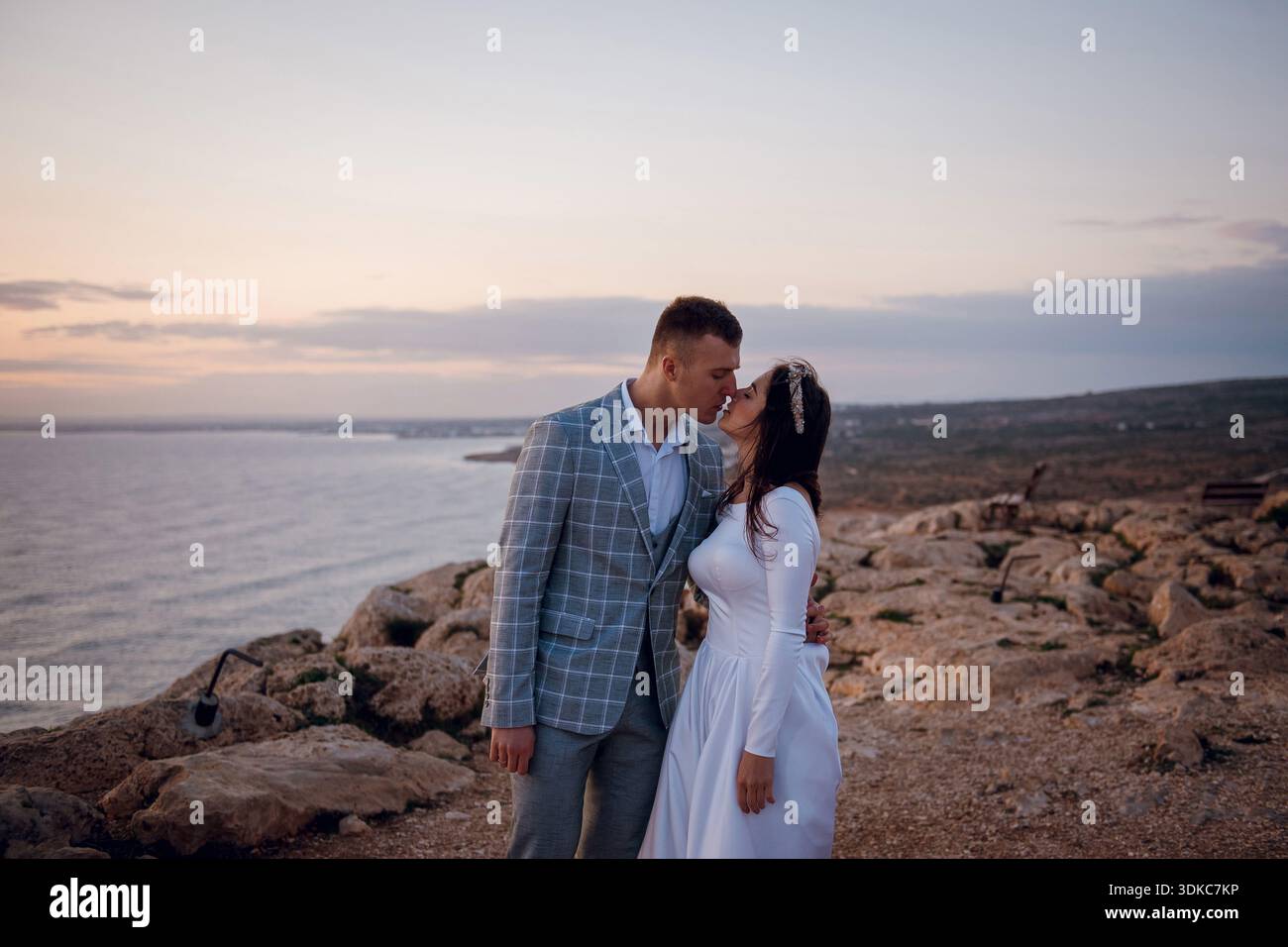 Newlywed couple shares tender hi-res stock photography and images - Alamy