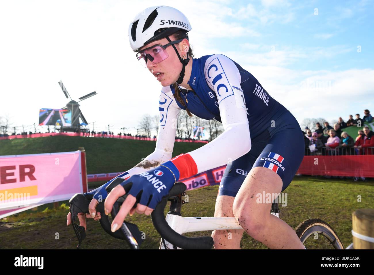 French Lise Revol pictured in action during the junior women race at ...