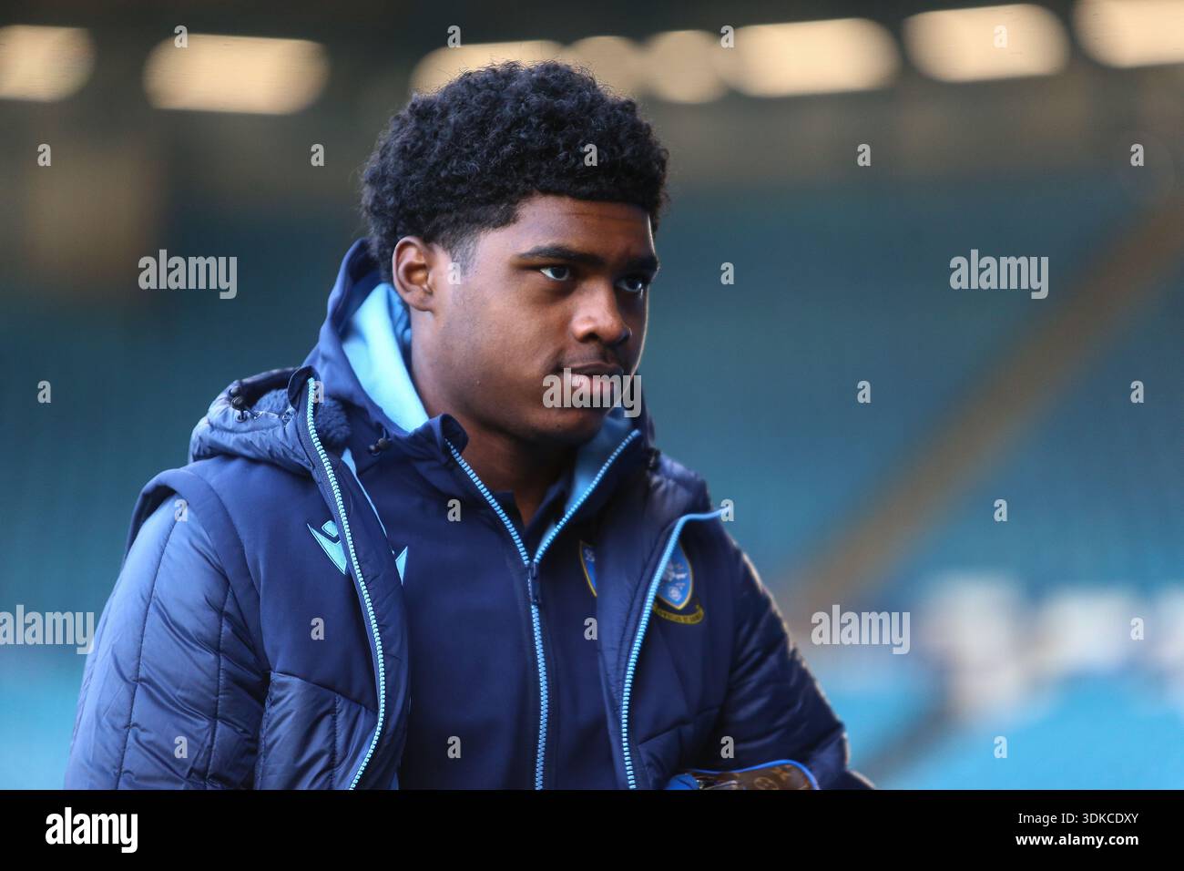 Jaden Heskey of Sheffield Wednesday arrives prior to the Sky Bet ...