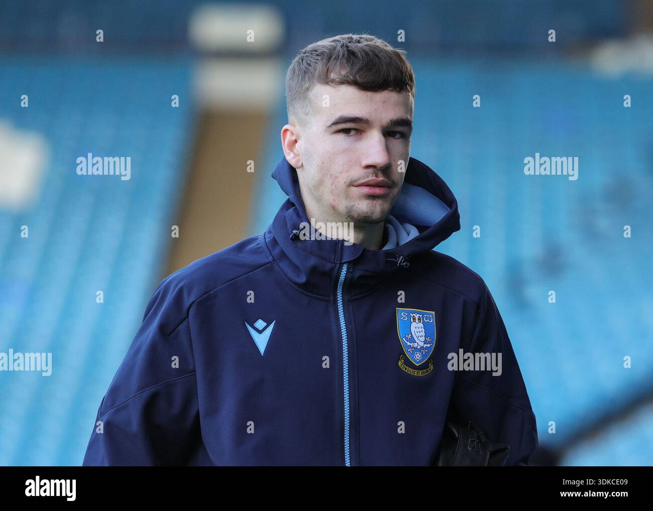 Reece Johnson of Sheffield Wednesday arrives ahead of the Sky Bet ...