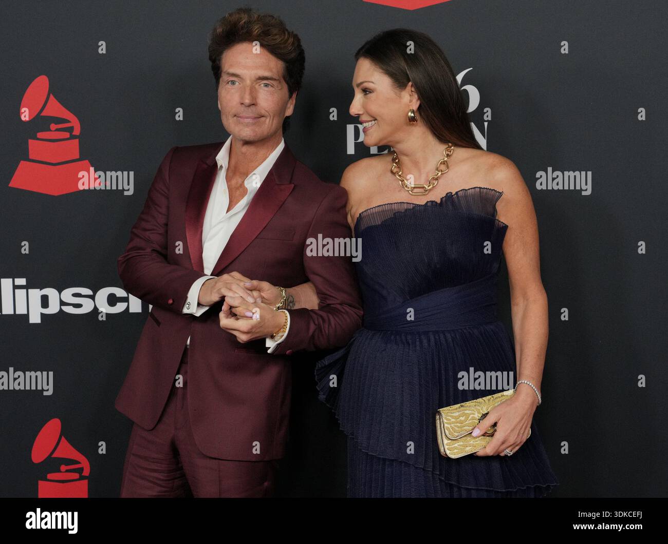 (L-R) Richard Marx and Daisy Fuentes at the MusiCares 2026 Person of ...