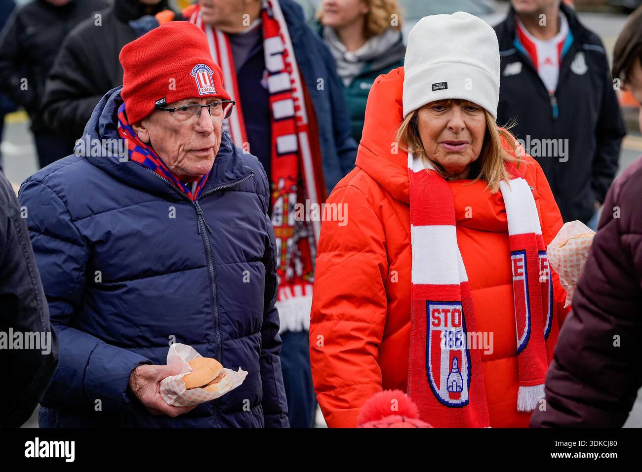 Stoke City fans arrive at the stadium prior to kick off during the Sky ...