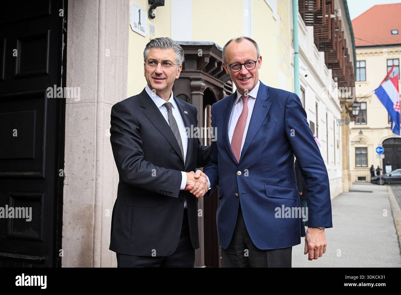 Croatia Prime Minister Andrej Plenkovic meets German Chancellor ...