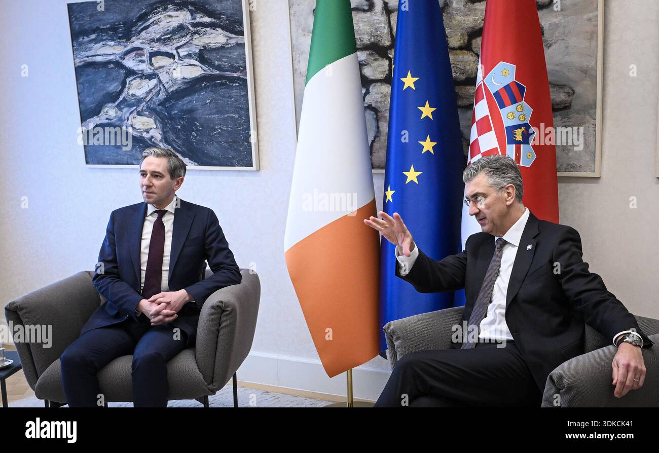 Croatia Prime Minister Andrej Plenkovic meets Irish Deputy Prime ...