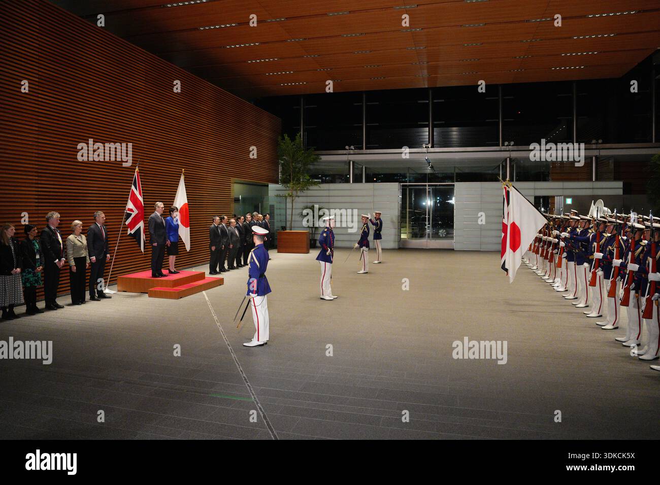 Prime Minister Sir Keir Starmer attends a ceremonial guard of honour ...