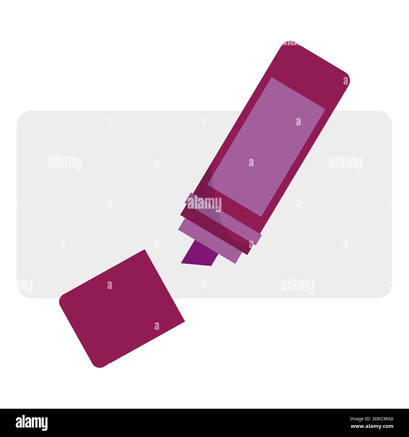 Felt tip pen on paper Stock Vector Images - Alamy