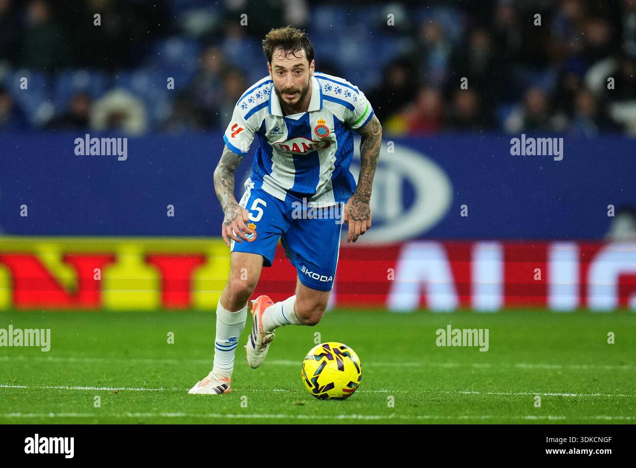 Fernando Calero of RCD Espanyol during the La Liga EA Sports match ...