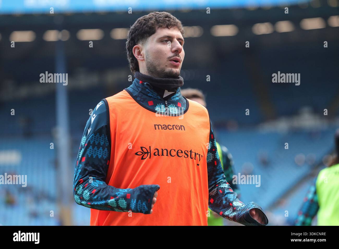 Liberato Cacace of Wrexham in the pregame warmup session during the Sky ...