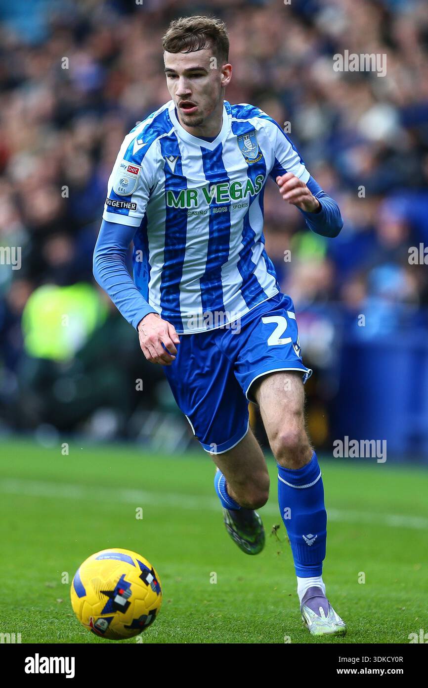 Reece Johnson of Sheffield Wednesday in action during the Sky Bet ...