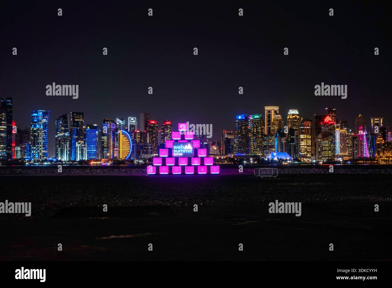 Doha, Qatar - January 22, 2026: Web Summit 2026 Doha event logo on ...
