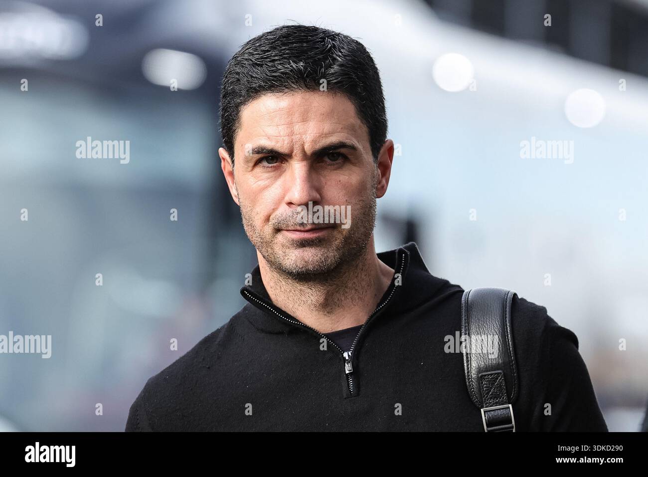 Mikel Arteta manager of Arsenal arrives during the Premier League match ...
