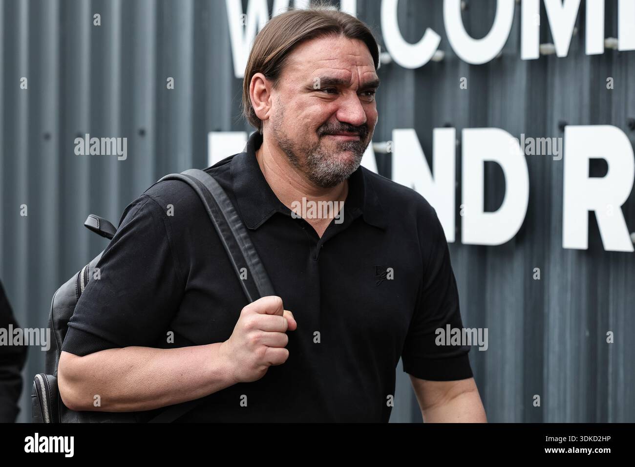 Daniel Farke manager of Leeds United arrives during the Premier League ...