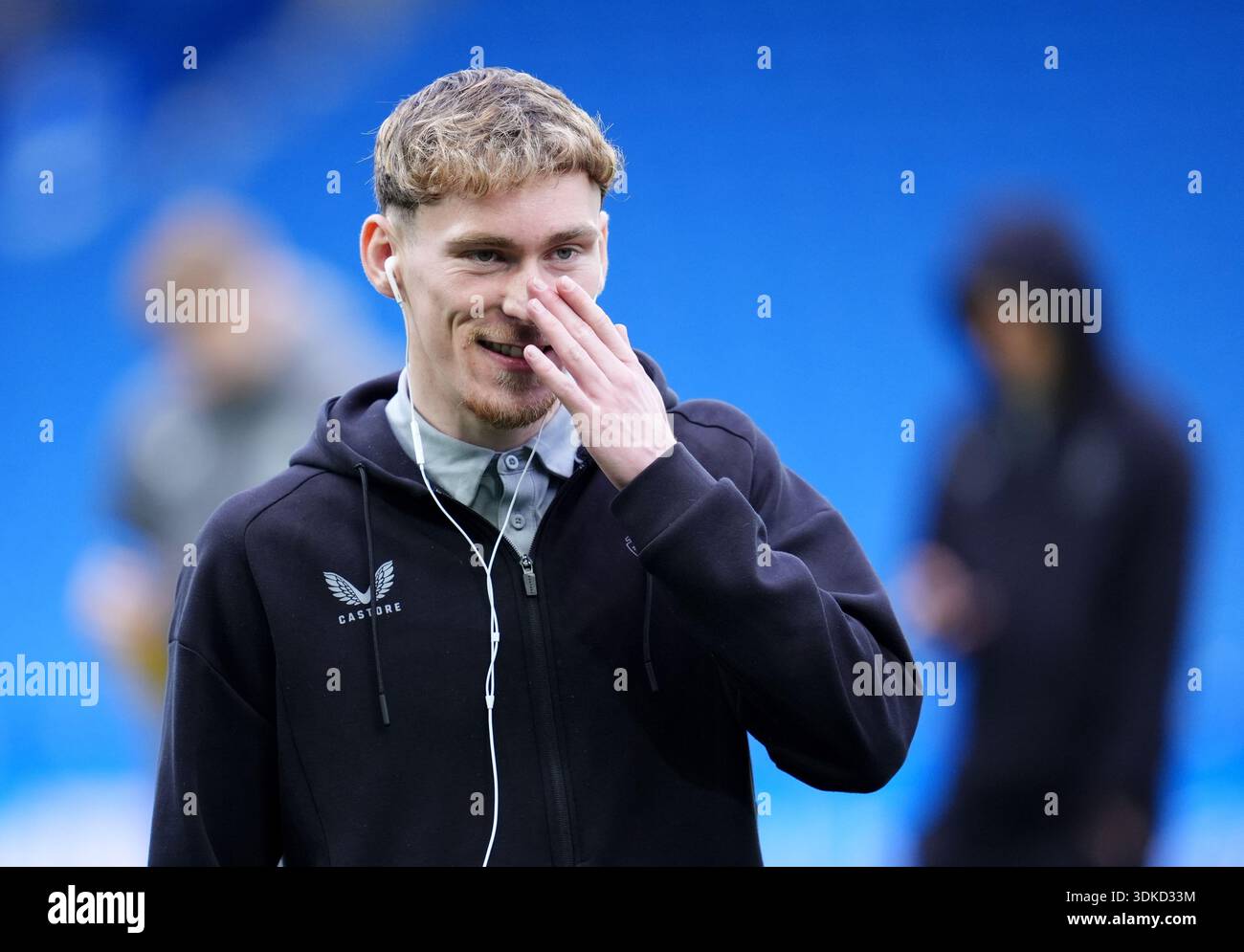 Everton's James Garner ahead of the Premier League match at the ...