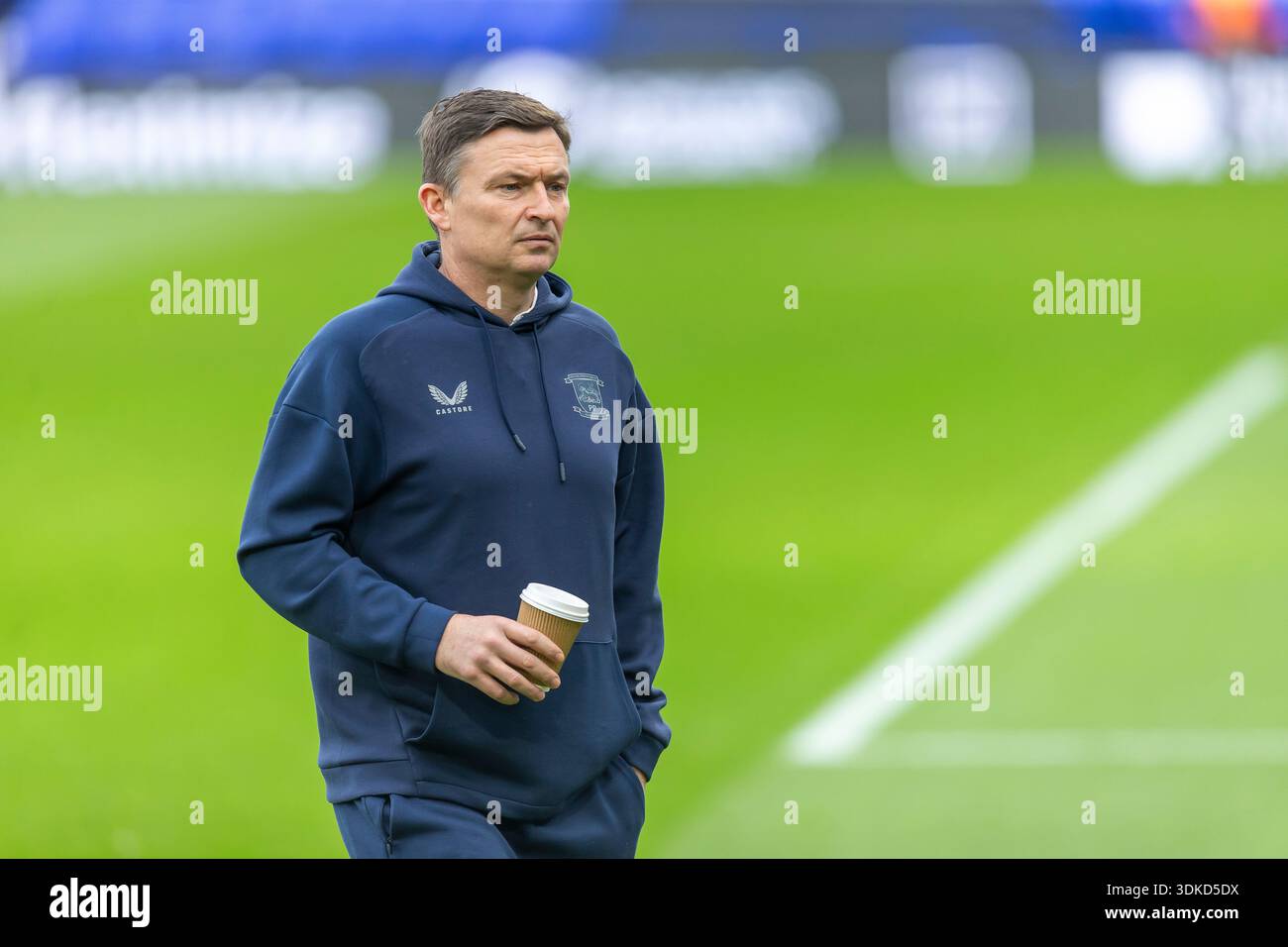 Preston North End Manager, Paul Heckingbottom, during the Sky Bet ...