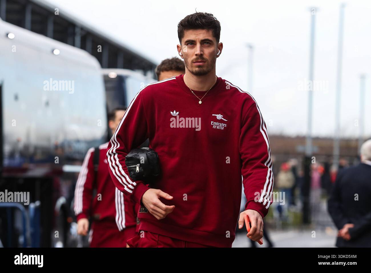 Kai Havertz Of Arsenal Arrives during the Leeds United v Arsenal ...