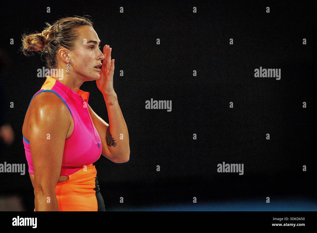 Belarussia’s Aryna Sabalenka during the Women’s Singles Final match ...