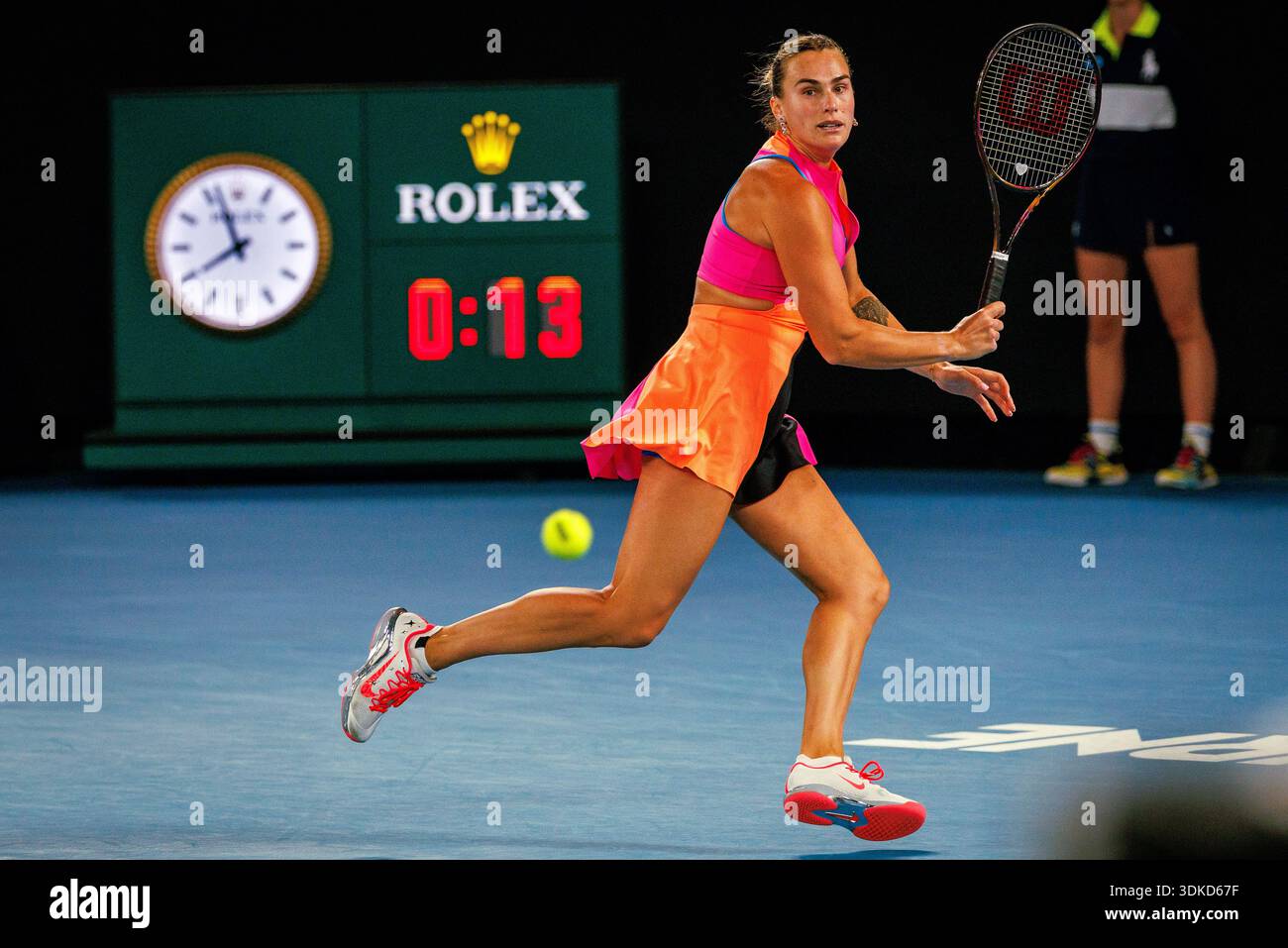 Belarussia’s Aryna Sabalenka during the Women’s Singles Final match ...