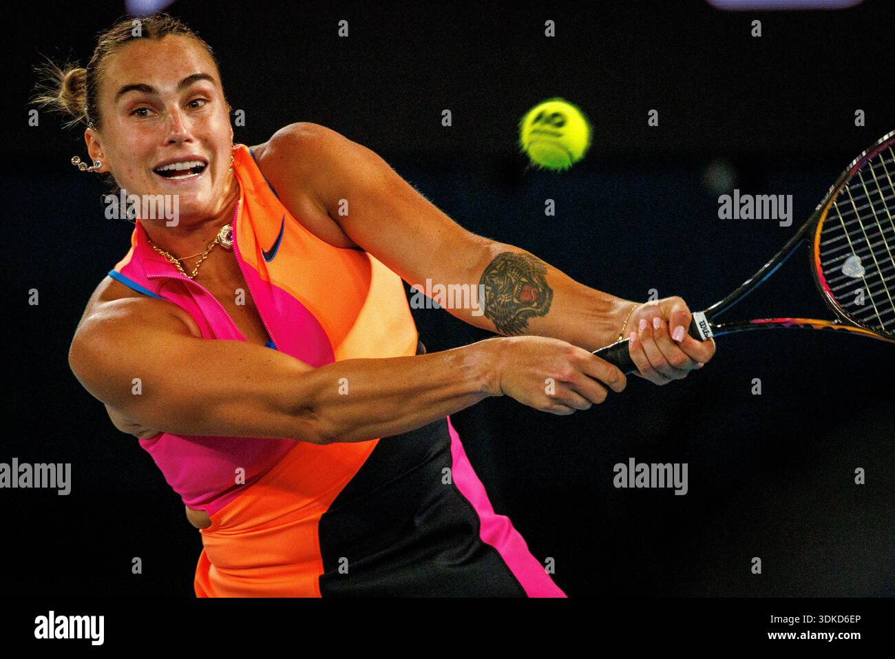 Belarussia’s Aryna Sabalenka during the Women’s Singles Final match ...