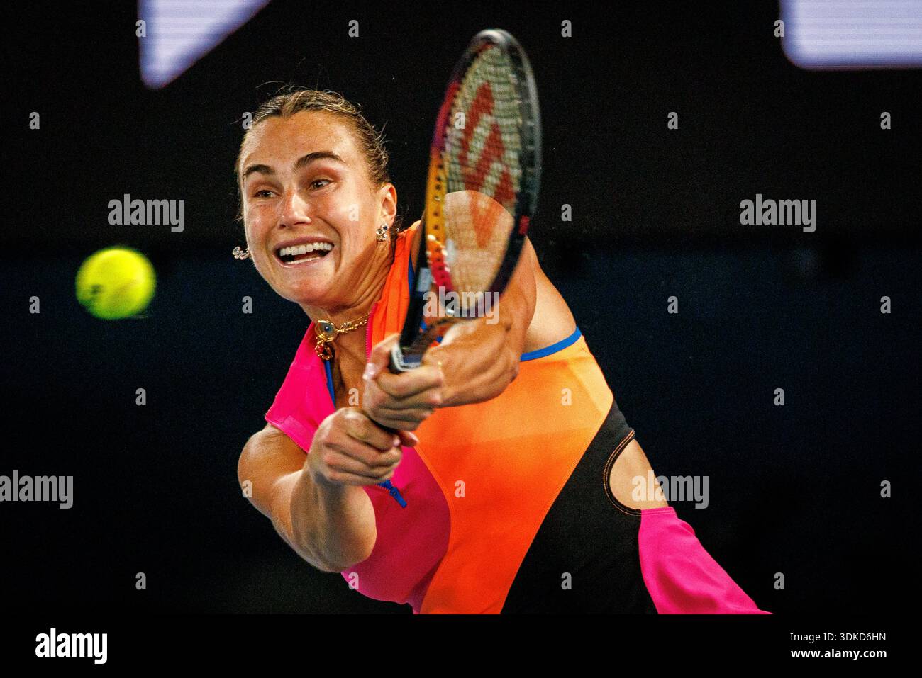 Belarussia’s Aryna Sabalenka during the Women’s Singles Final match ...