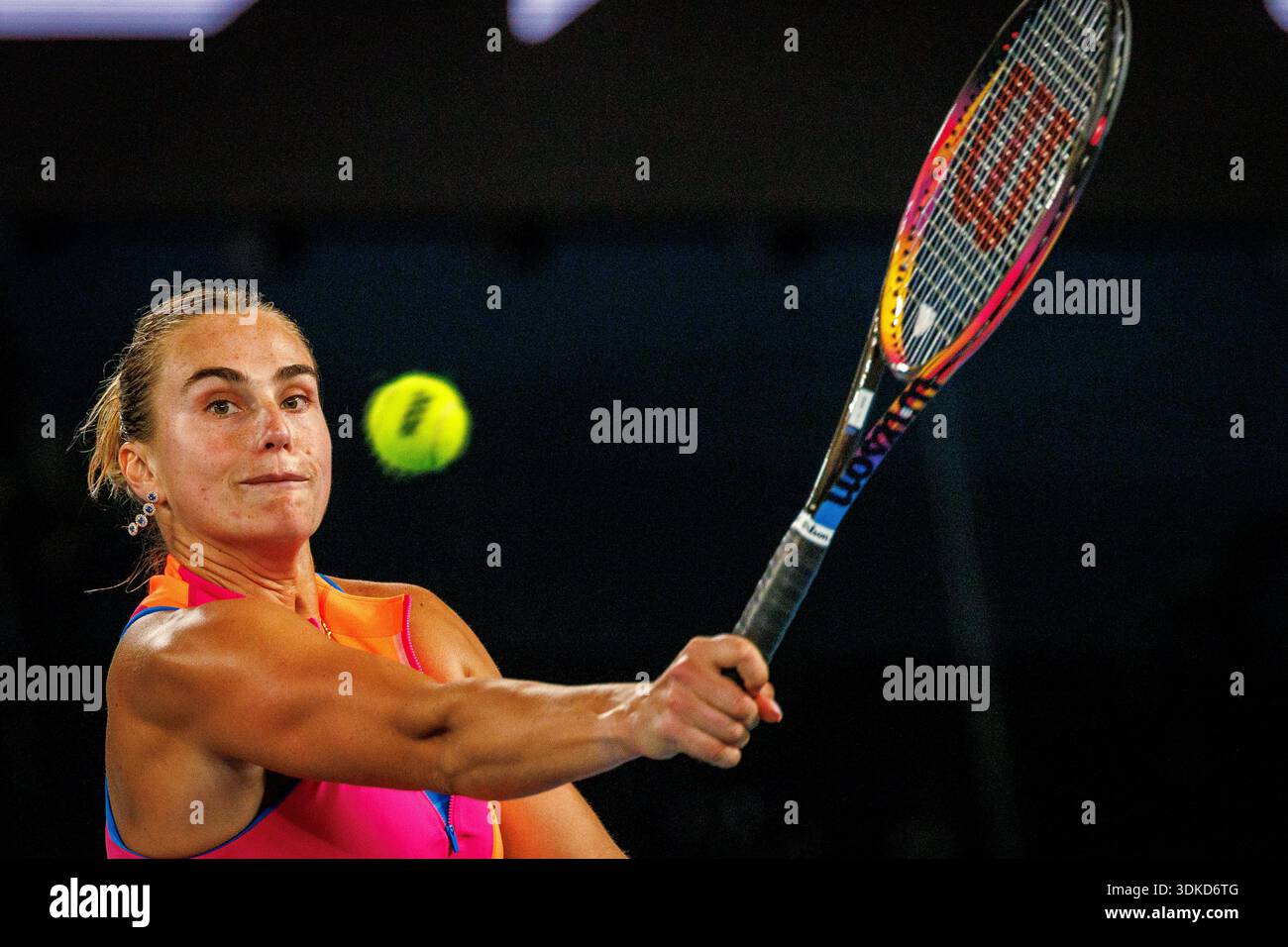 Belarussia’s Aryna Sabalenka during the Women’s Singles Final match ...
