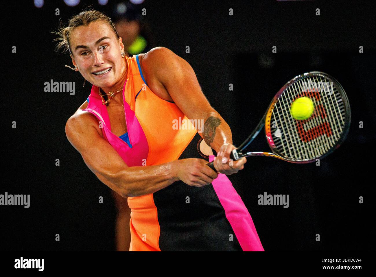 Belarussia’s Aryna Sabalenka during the Women’s Singles Final match ...