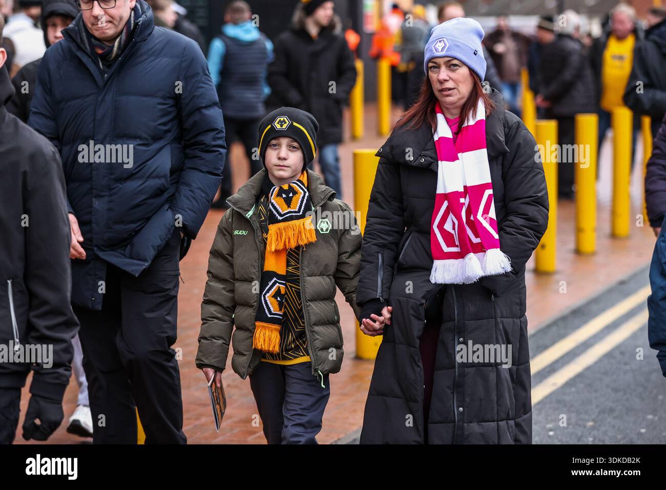Wolves fans arrive during the Premier League match Wolverhampton ...