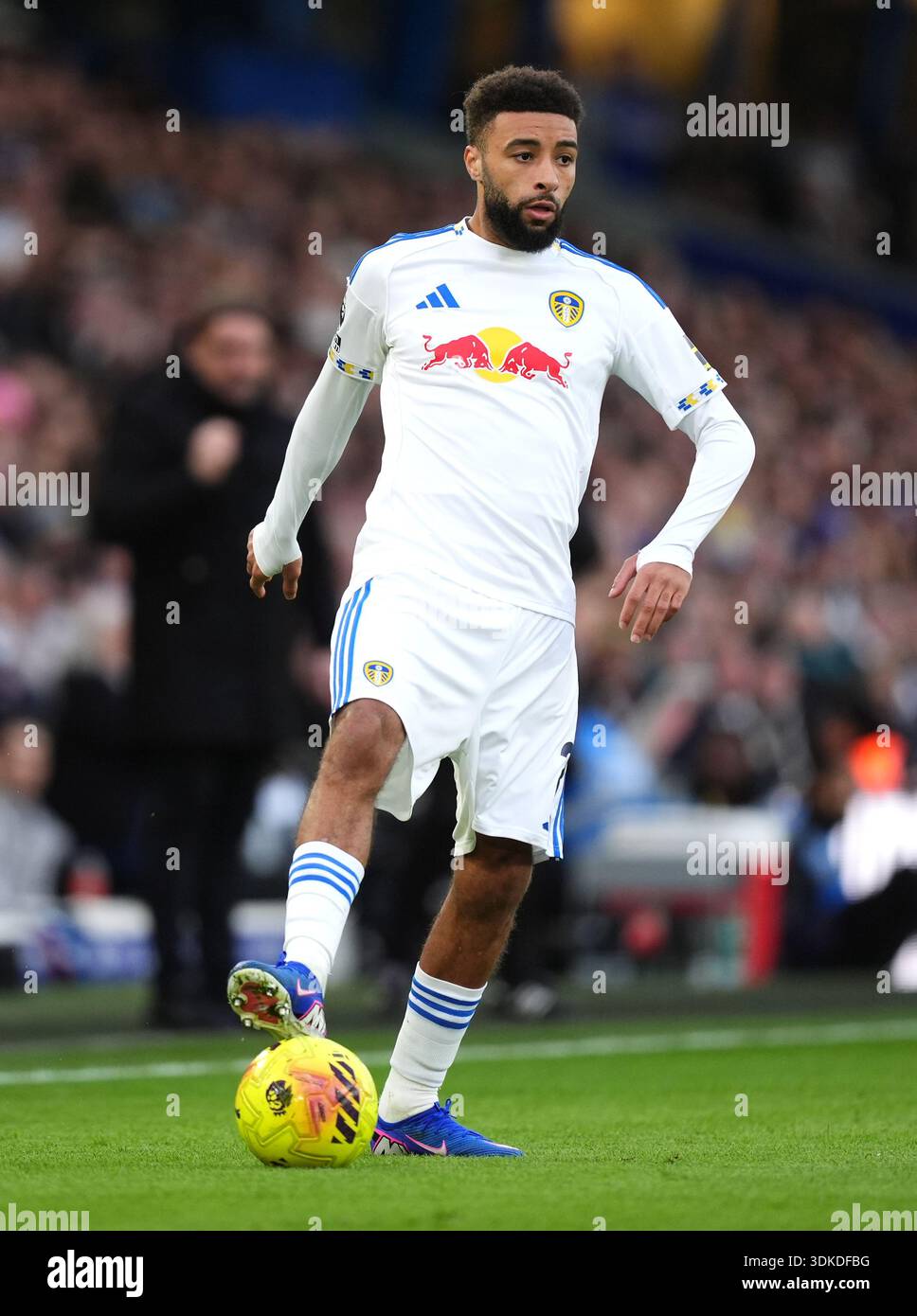 Leeds United's Jayden Bogle in action during the Premier League match ...