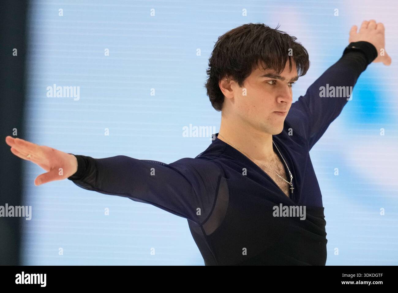 Russian figure skater Makar Ignatov competes at the Russian Jumping ...