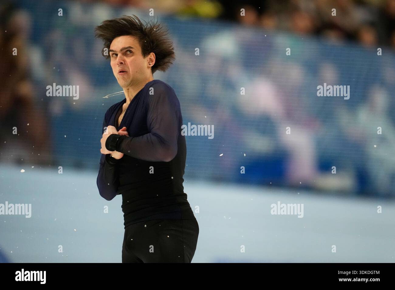 Russian figure skater Makar Ignatov competes at the Russian Jumping ...