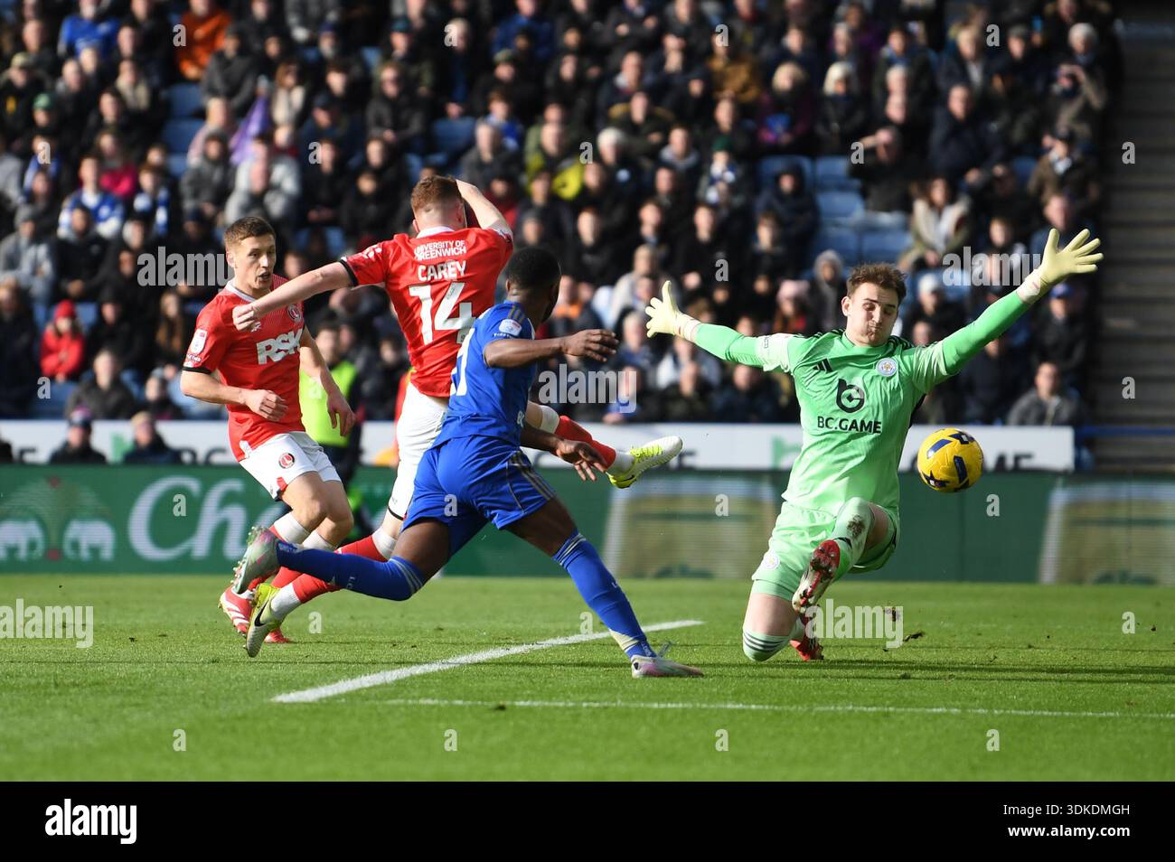 Leicester, England. 31st Jan 2026. Sonny Carey scores during the Sky ...