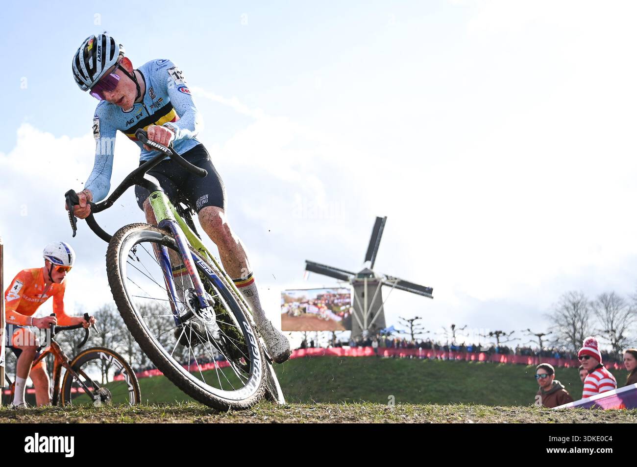 Belgian Arthur Van Den Boer pictured in action during the U23 men race ...