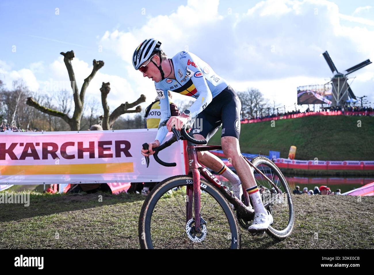 Belgian Sil De Brauwere pictured in action during the U23 men race at ...