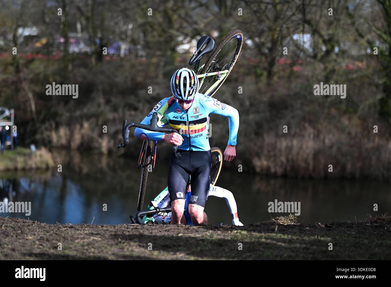Belgian Arthur Van Den Boer pictured in action during the U23 men race ...