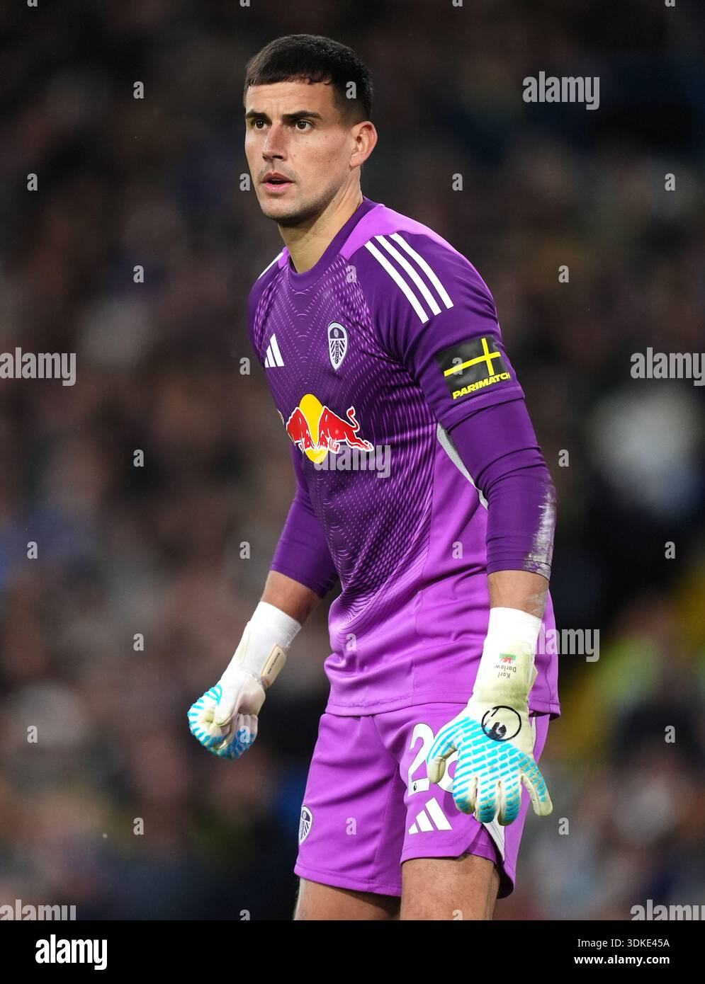 Leeds United goalkeeper Karl Darlow during the Premier League match at ...
