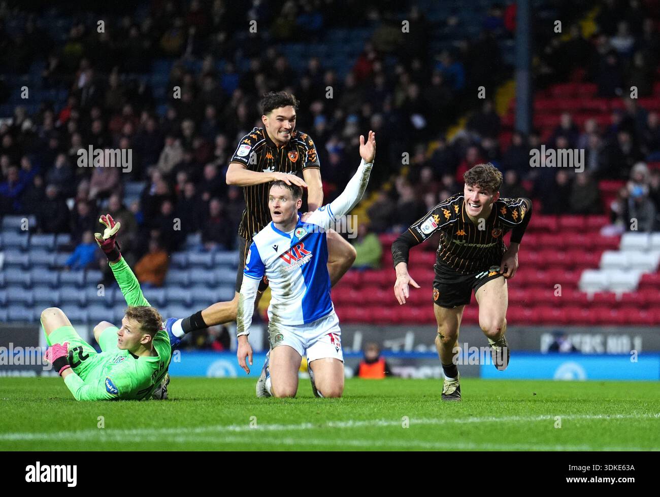 Hull City's Lewis Koumas celebrates scoring their side's first goal of ...