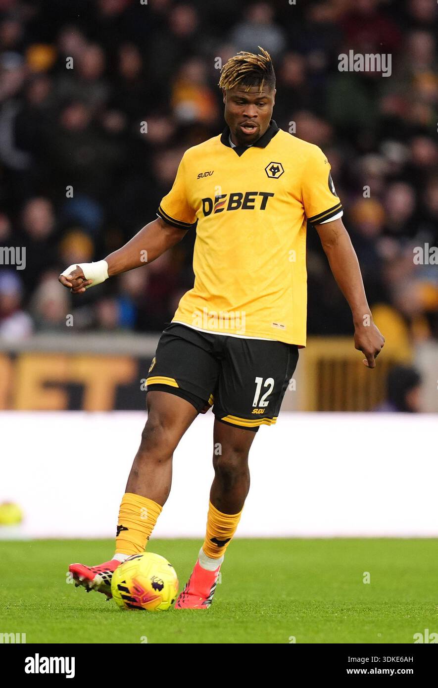Wolverhampton Wanderers' Emmanuel Agbadou during the Premier League ...