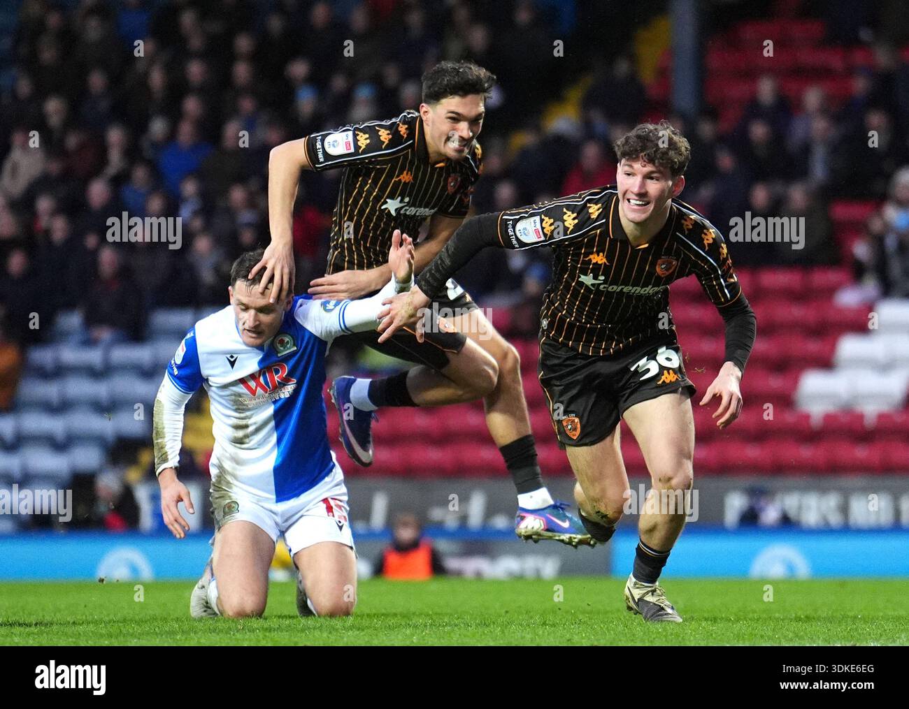 Hull City's Lewis Koumas celebrates scoring their side's first goal of ...