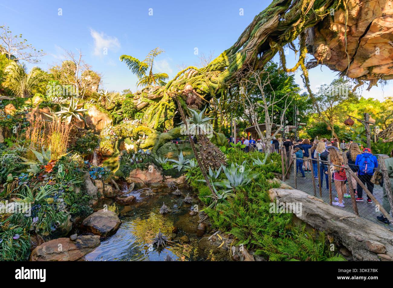 Guests walking along pathways through Pandora – The World of Avatar at ...