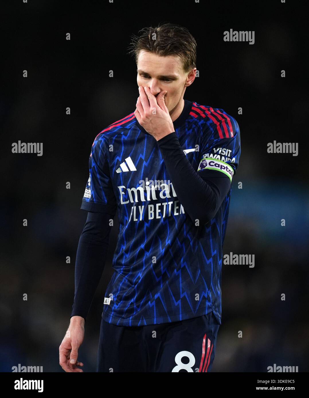 Arsenal's Martin Odegaard following victory in the Premier League match ...