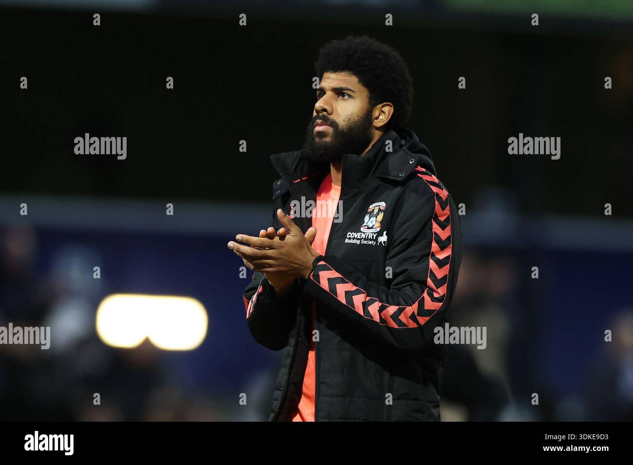 Ellis Simms of Coventry City thanks the supporters after the Sky Bet ...