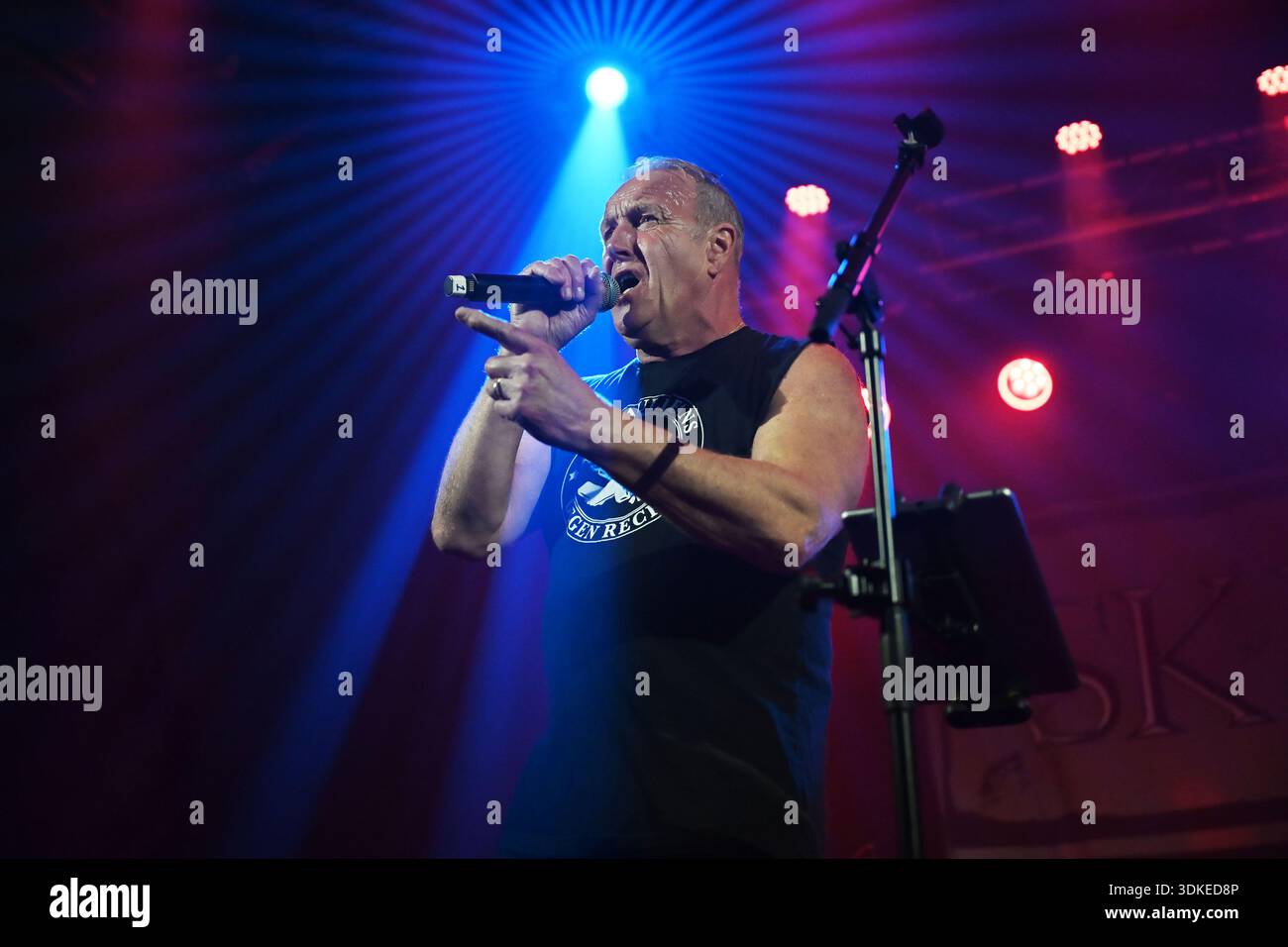 LONDON, ENGLAND - JANUARY 30: Richard Jobson of ‘Skids’ performing at ...