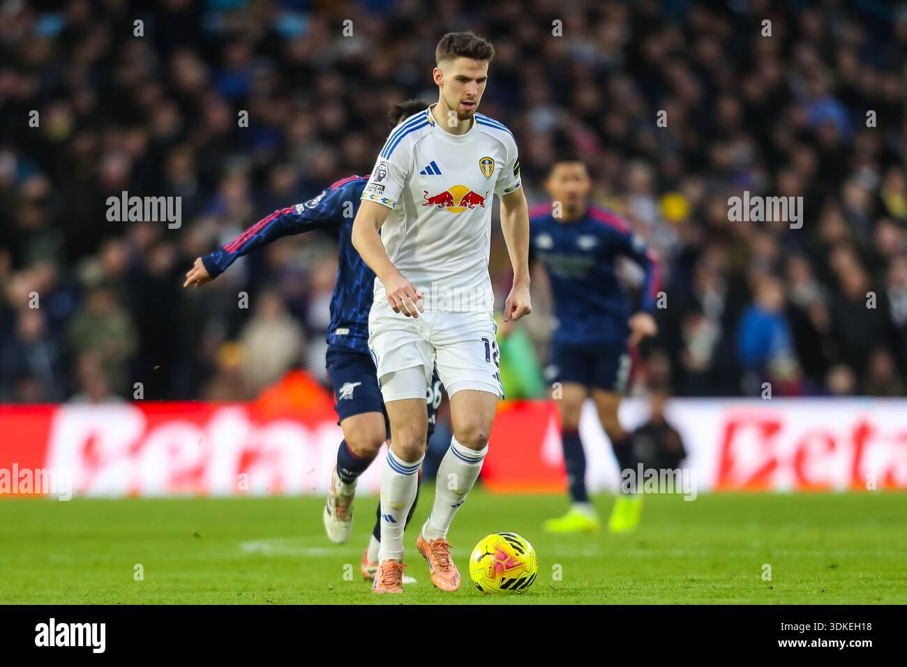 Anton Stach Of Leeds United in action during the Leeds United v Arsenal ...