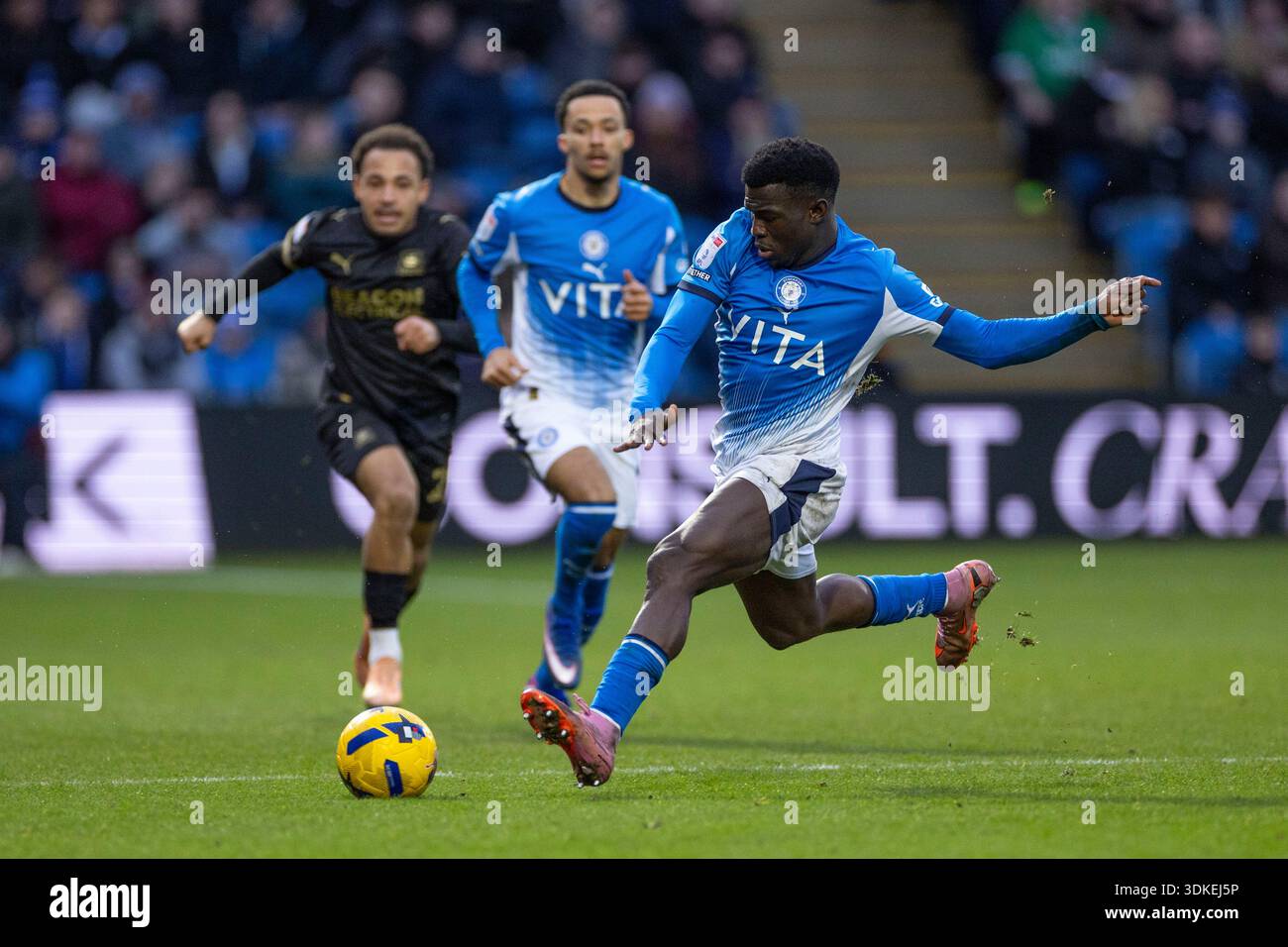 Adama Sidibeh #29 of Stockport County F.C. during the Sky Bet League 1 ...