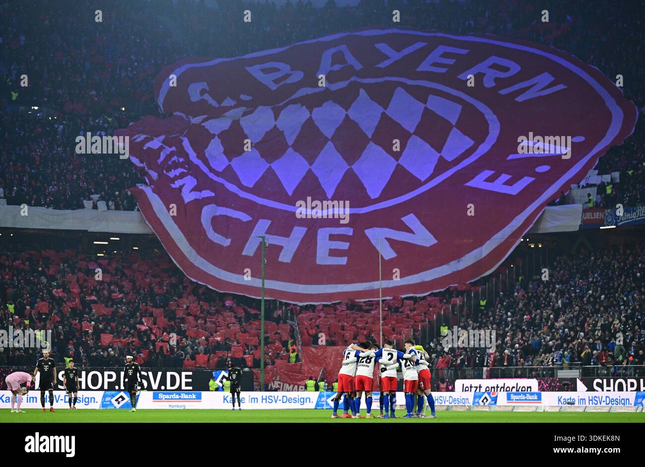 Team HSV Hamburg, Fans supporters Bayern Hamburg, January 31, 2026 ...