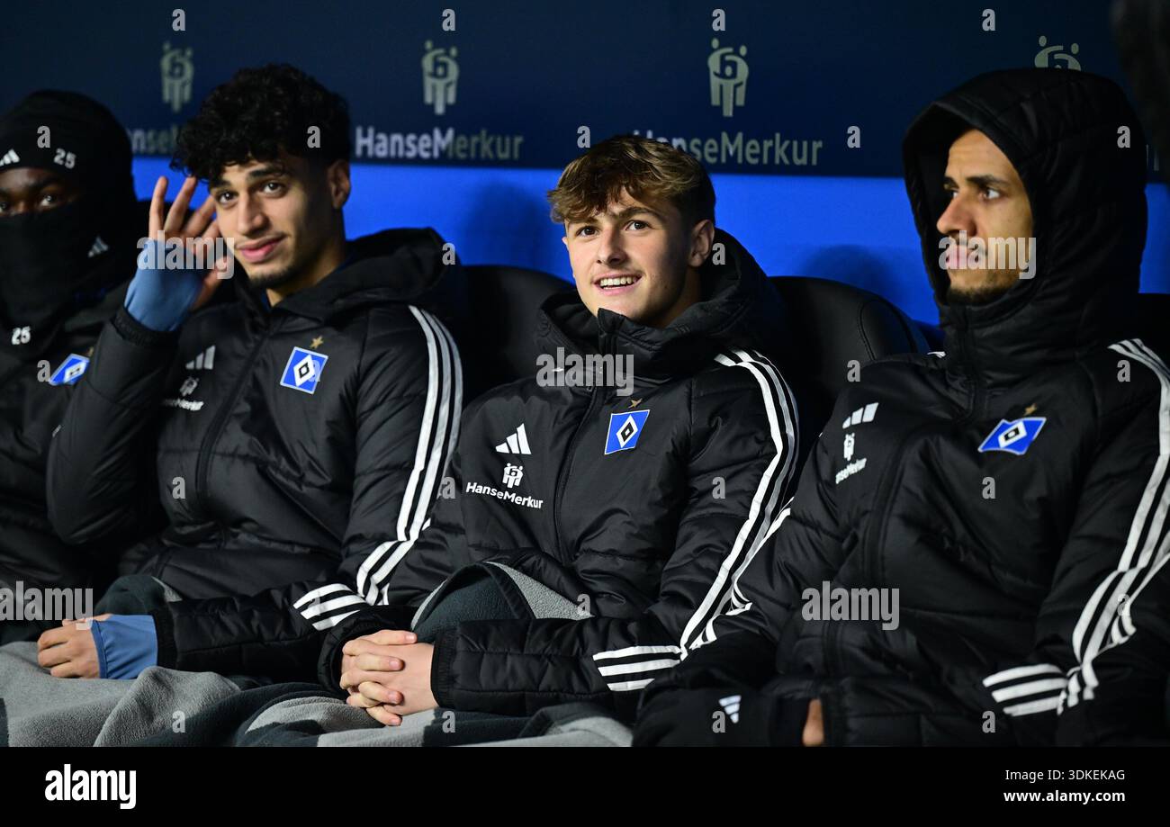 from left: Omar Megeed, Louis Lemke, Robert Glatzel (HSV Hamburg ...