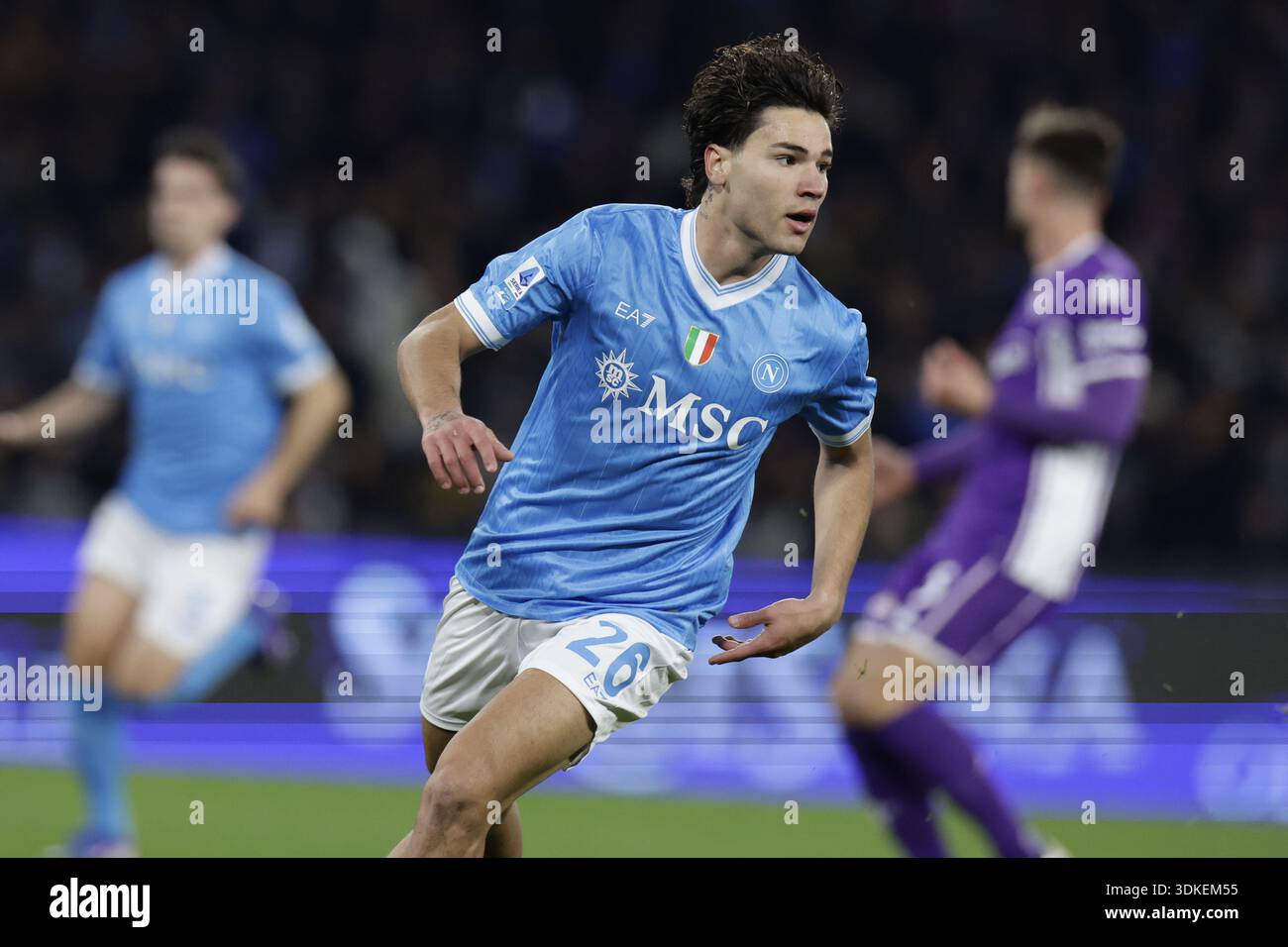 Napoli's Italian forward Antonio Vergara celebrates after scoring a ...