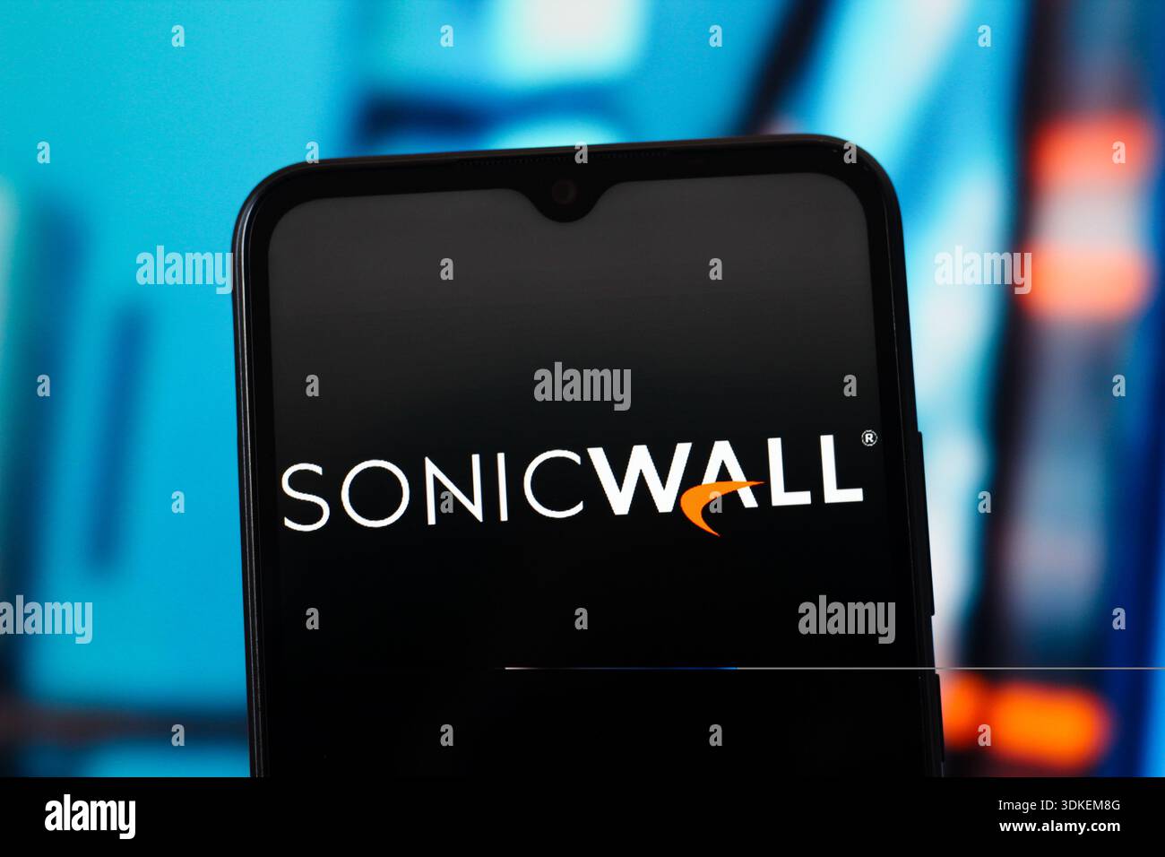 January 31, 2026, Canada: In this photo illustration, the SonicWall ...
