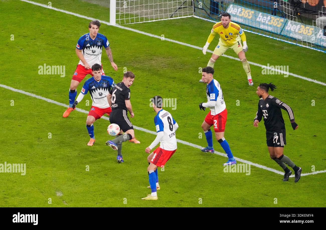 from left Luka Vuskovic, Nicolas Capaldo, Joshua Kimmich (Bayern ...
